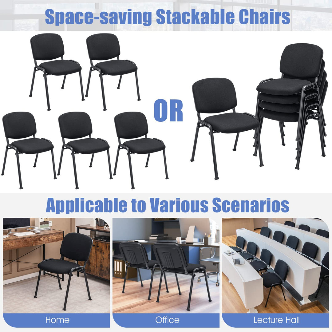 Tangkula Conference Room Chairs, Stackable Office Guest Chairs with Up – tangkula